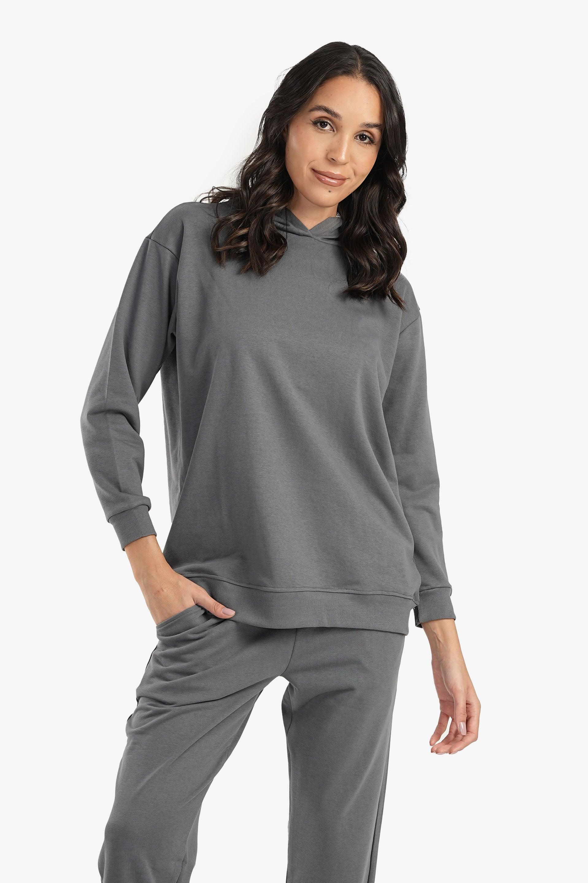 Dark Grey Lounge Hoodie | Clue Wear