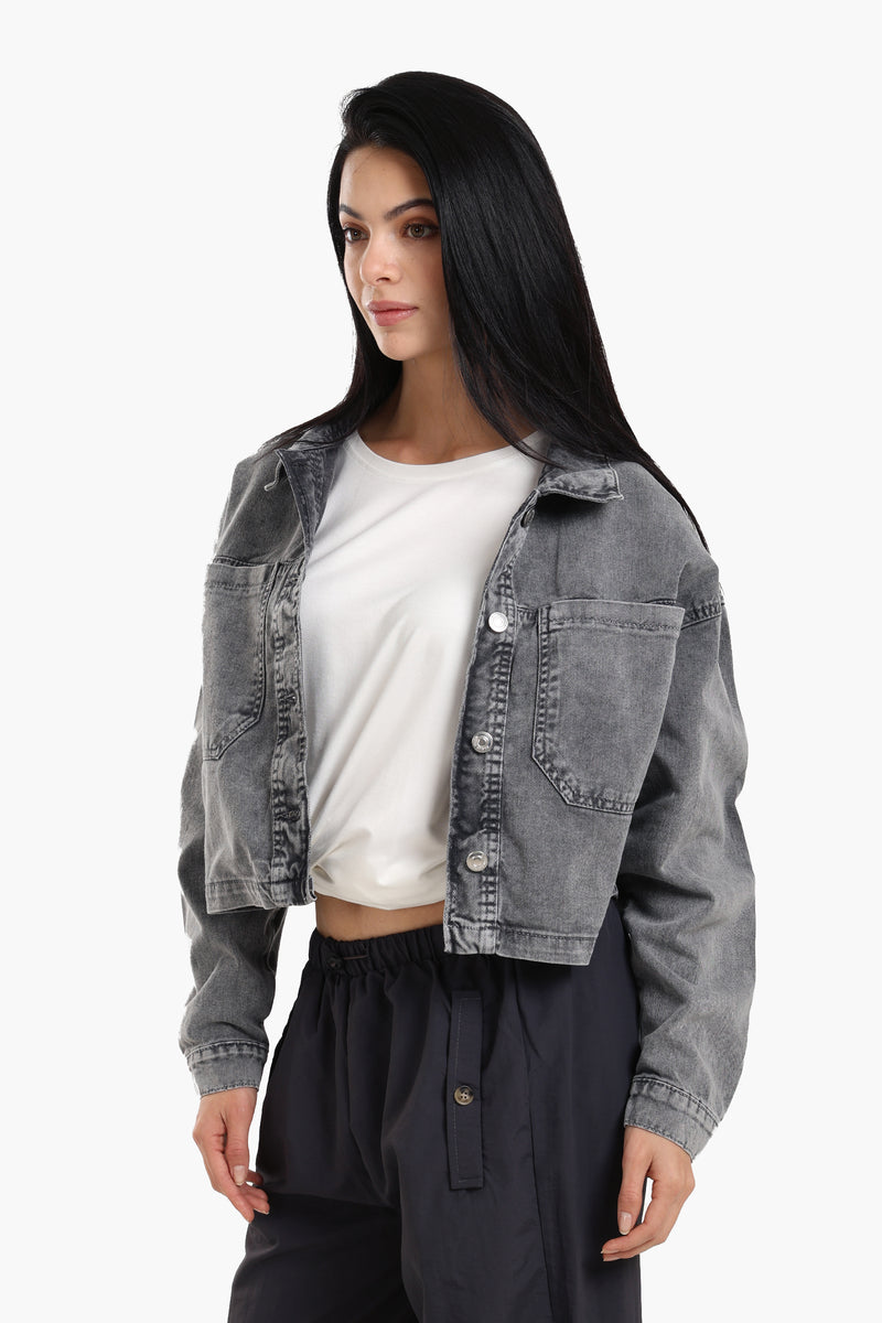 Cropped Denim Jacket | | Clue Wear