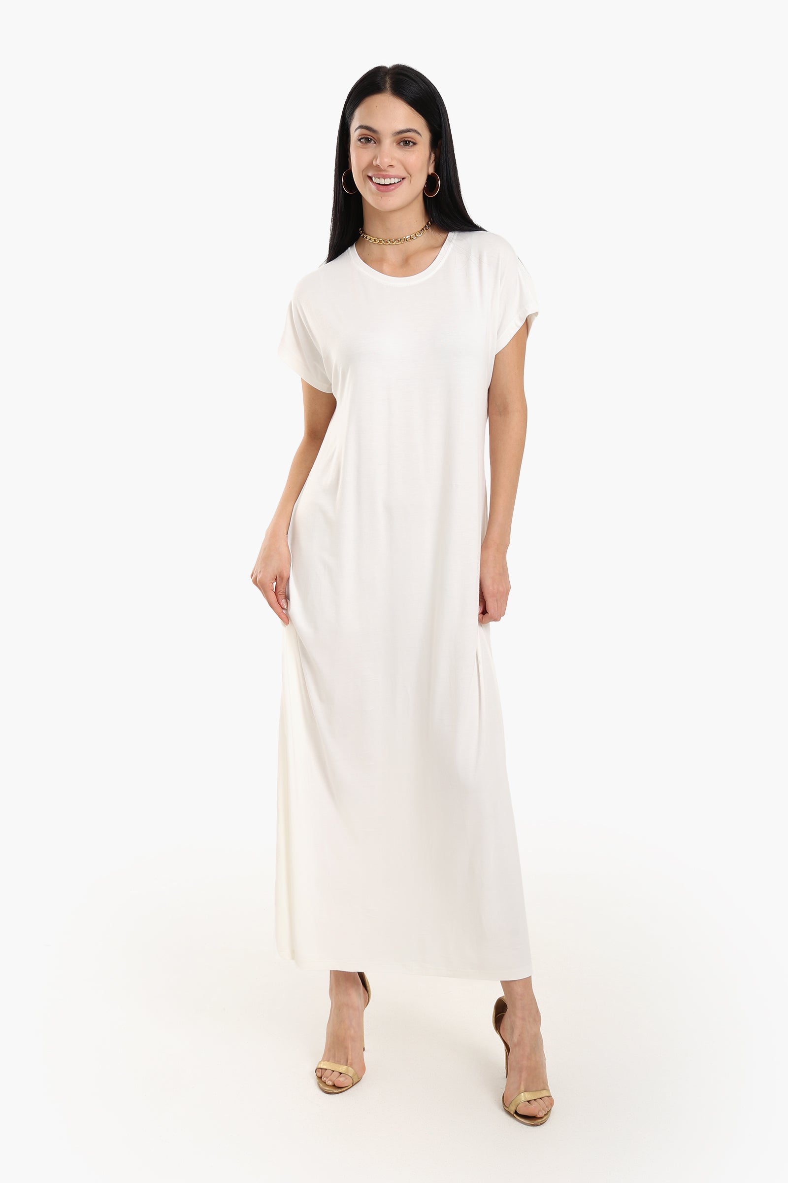 Slip On Viscose Dress | Clue Wear