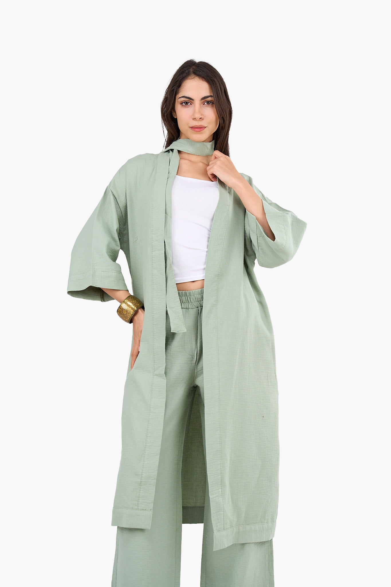 Timeless Midi-Length Kimono | | Clue Wear